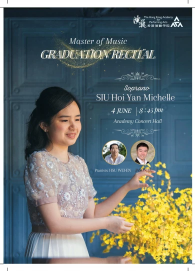 Academy Master of Music Graduation Recital: Siu Hoi-yan Michelle (Voice) | School of Music